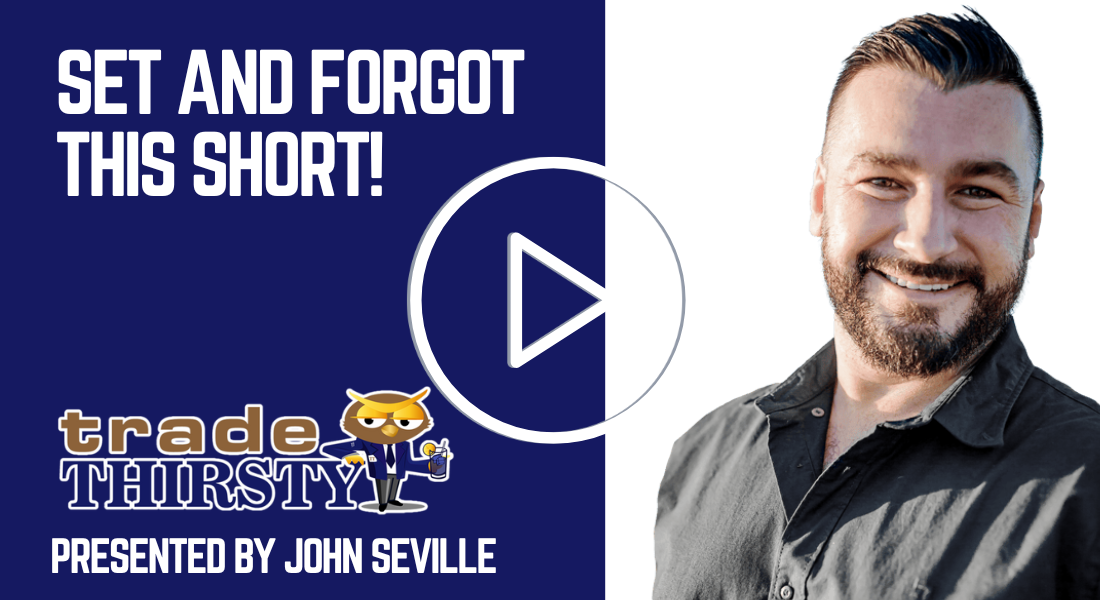 Set and Forgot this Short! - TradeThirsty